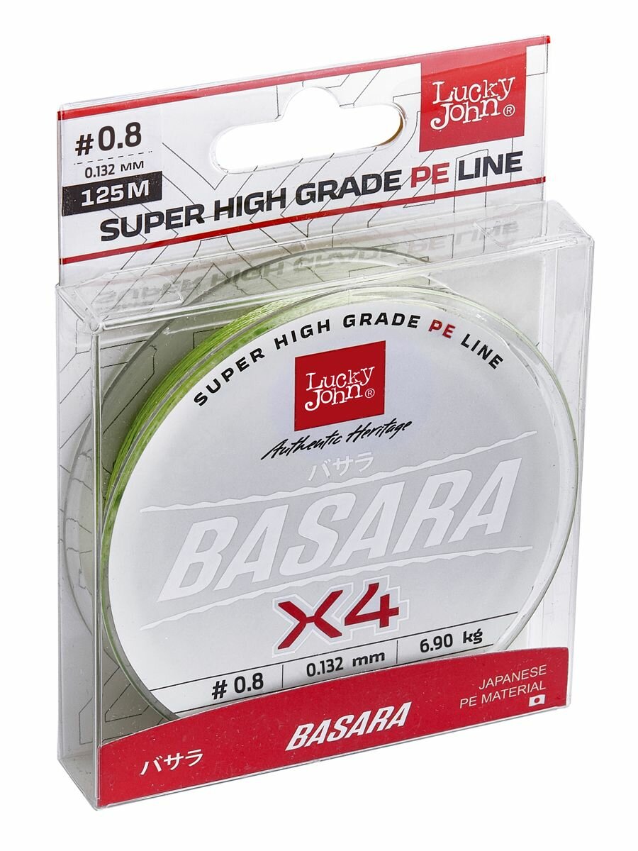 Плетеный шнур Lucky John Basara Green 125/013