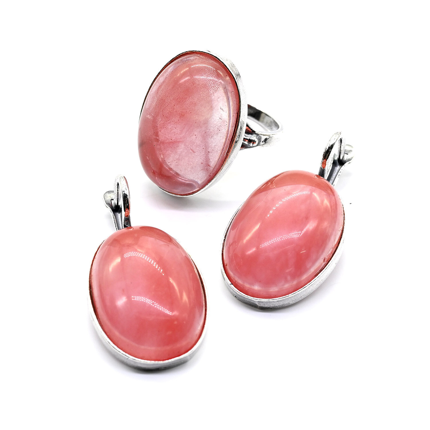 Комплект бижутерии, халцедон