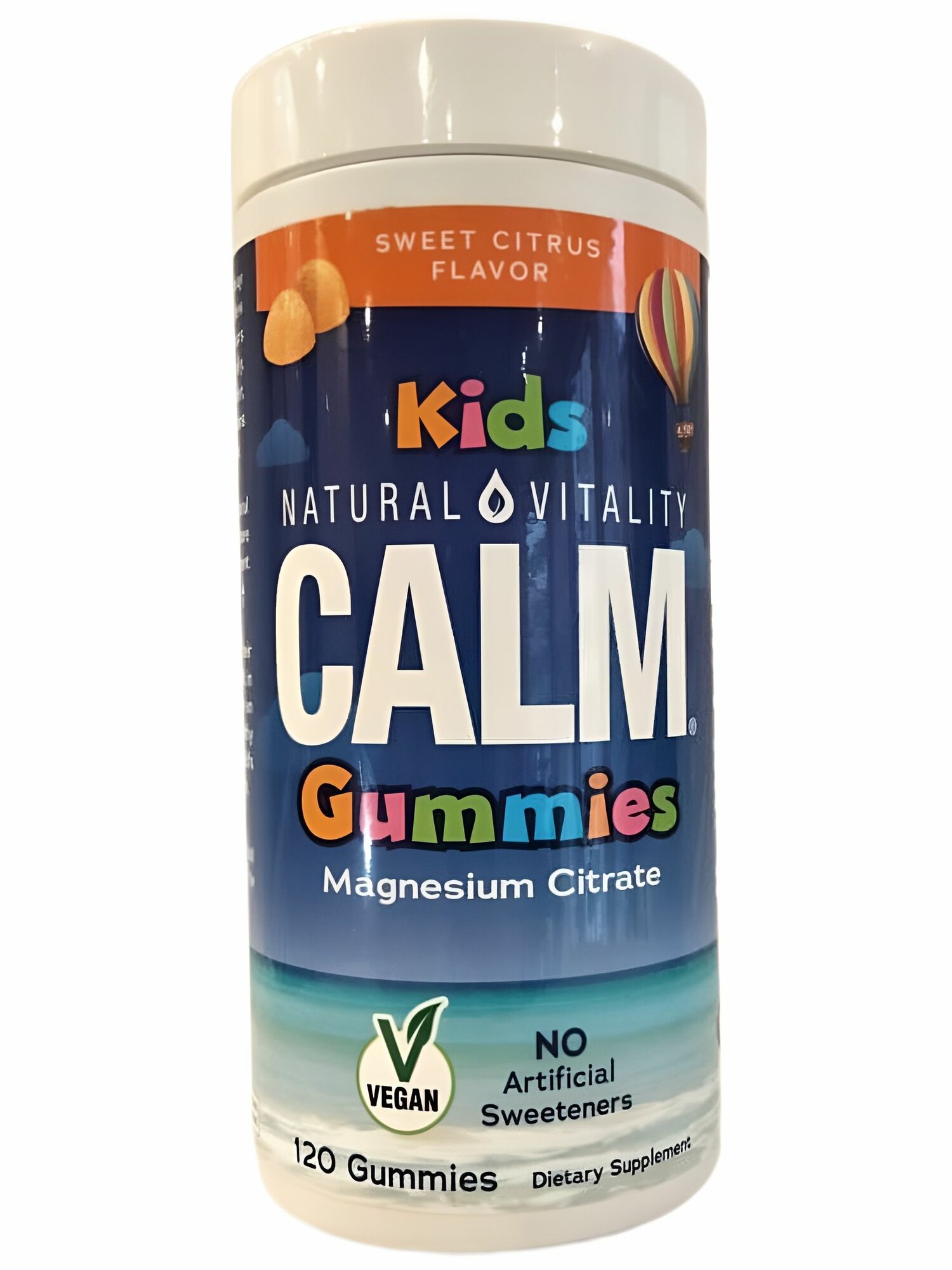 Магний для детей, сладкий цитрус, 83 мг, 120 жевательных мармеладок, Natural Vitality