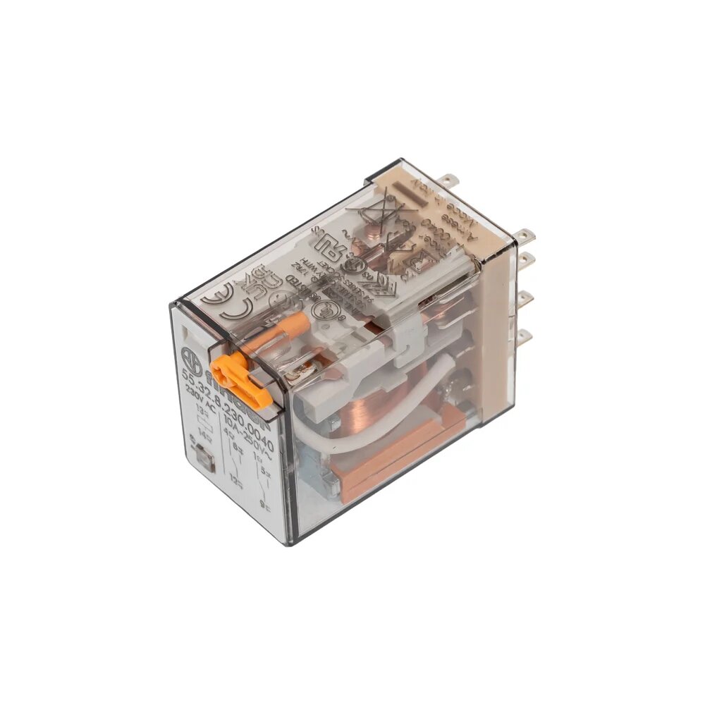 Промежуточное реле Finder 2 перекидных контакта 10А, 230В AC, 10 А