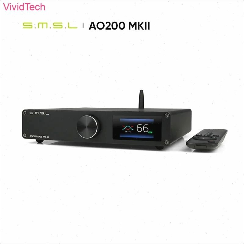 SMSL AO200 MKII HIFI цифровой усилитель чип MA5332MS высокомощный стерео сбалансированные входы XLR RCA USB Bluetooth 5.0 звук SDB