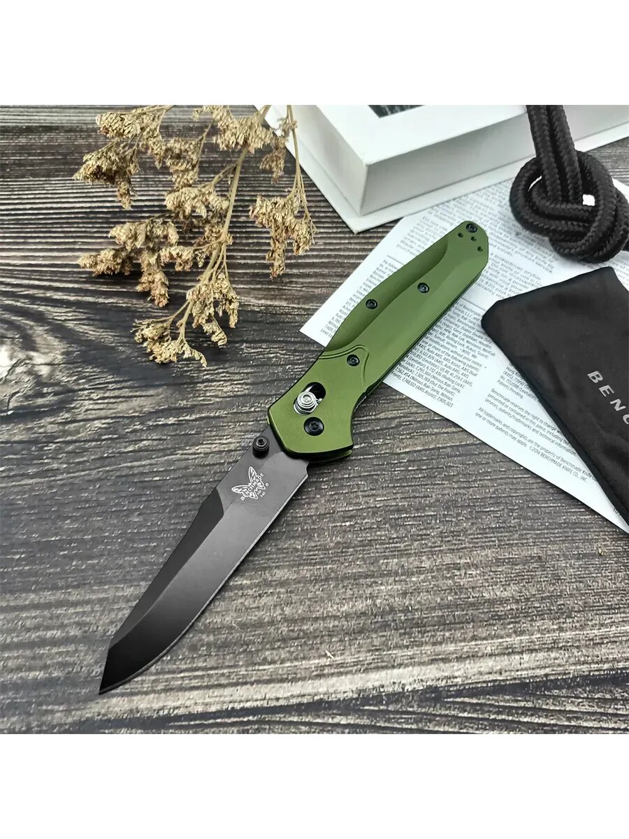 Складной нож Benchmade 940 Osborne зеленая рукоятка