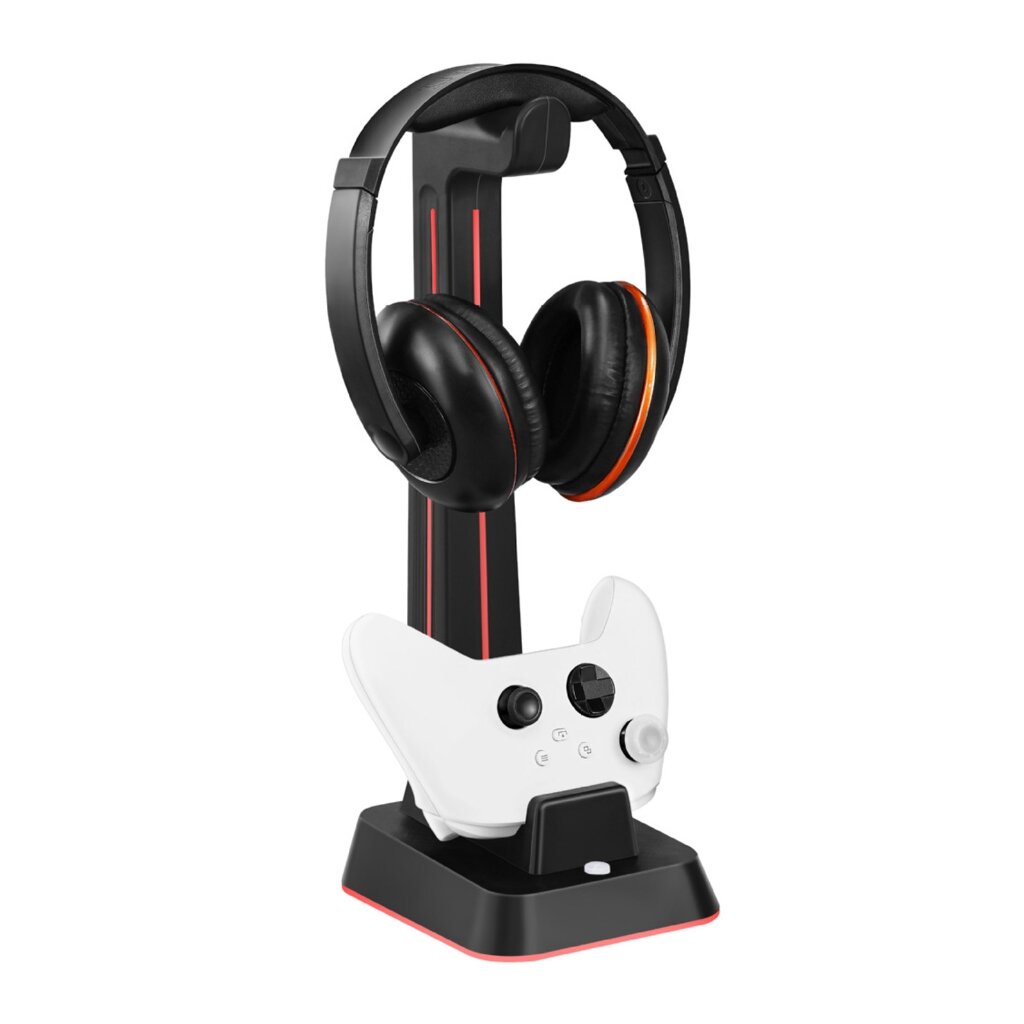 Док-станция для зарядки контроллеров с подставкой для наушников и двойным USB-портом