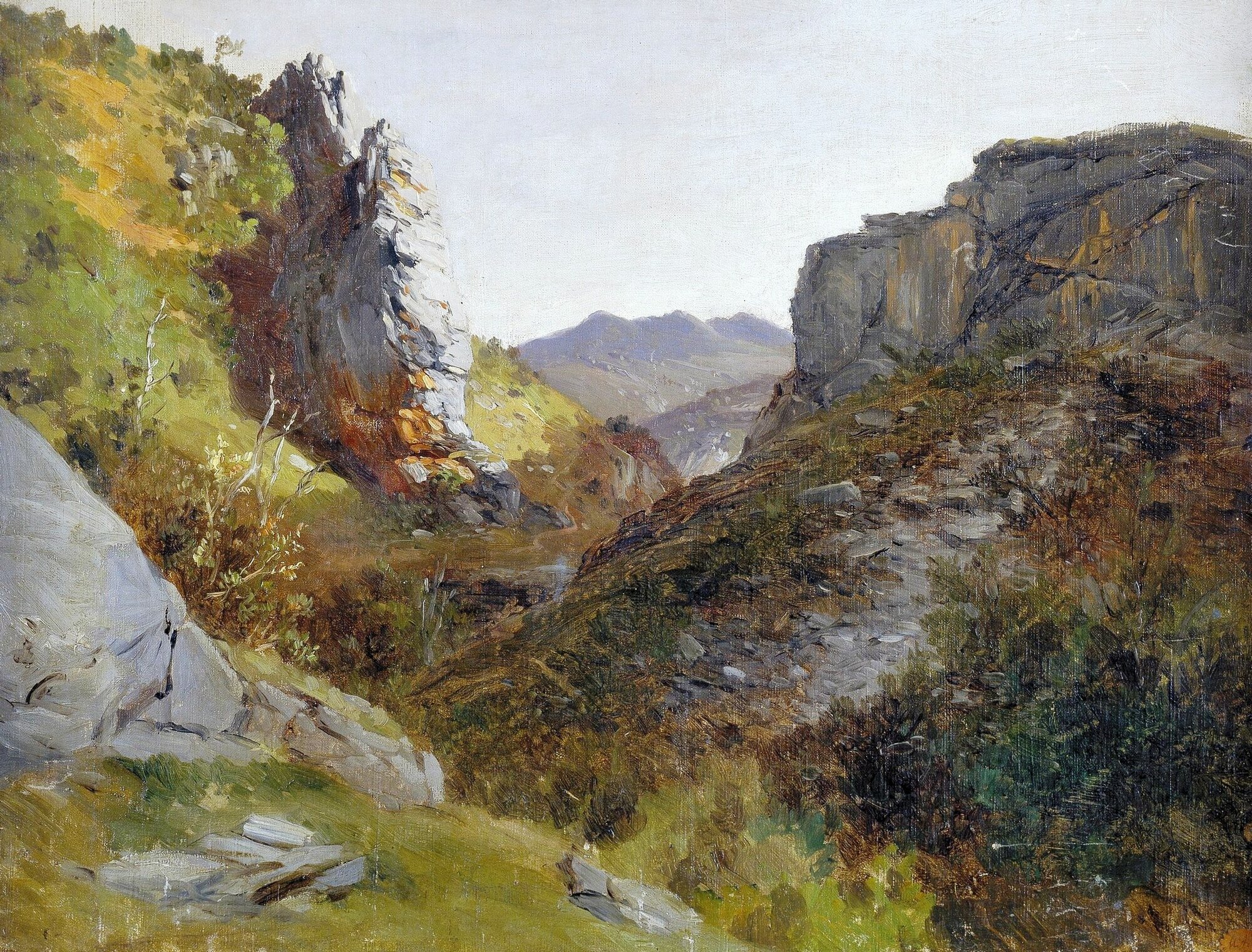 Картина Карлоса де Хаеса Лос Пикос де Европа 80х61 см