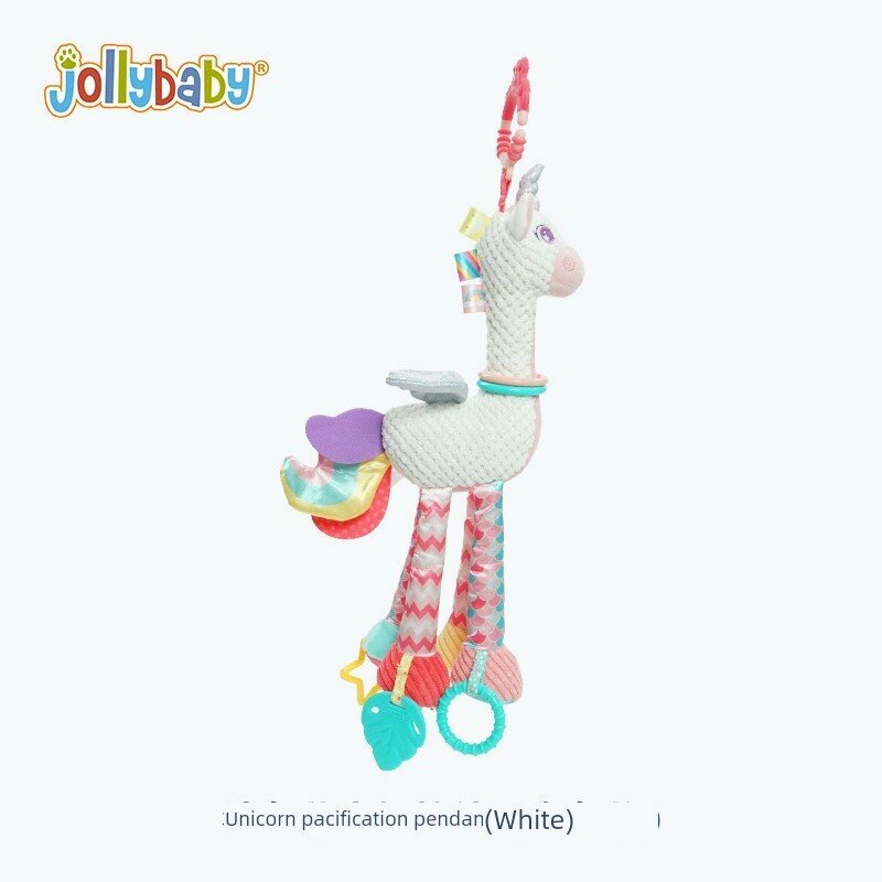 Единорог детская успокаивающая подвеска для 1-летних, белый цвет, аксессуар для детской коляски