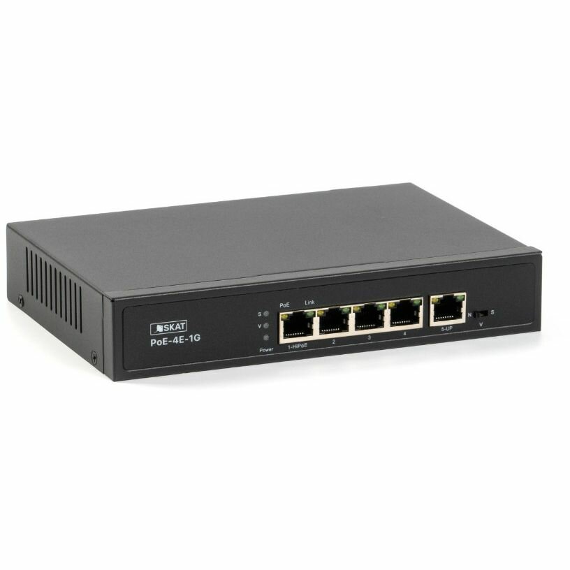 Скат SKAT PoE-4E-1G (4070) Коммутатор POE