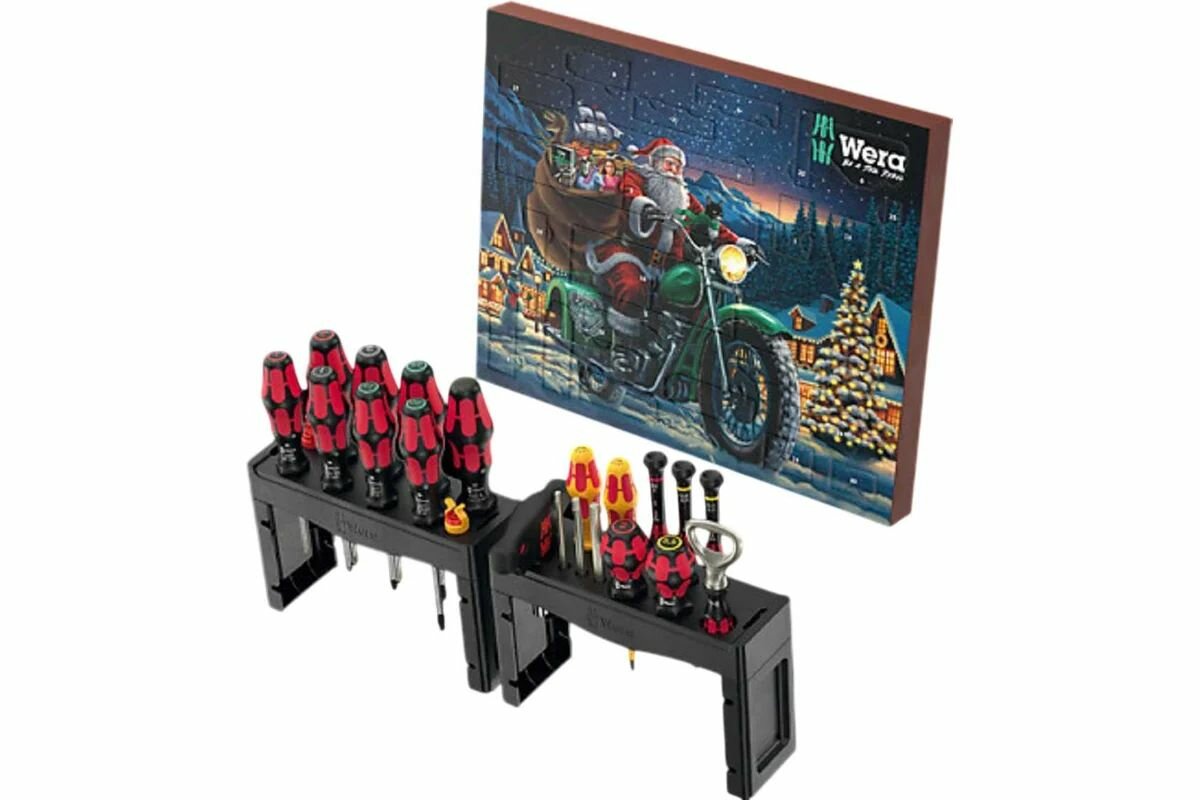 Рождественский календарь Wera Advent 2025 16 VE 1, набор отвёрток, 28 пр.