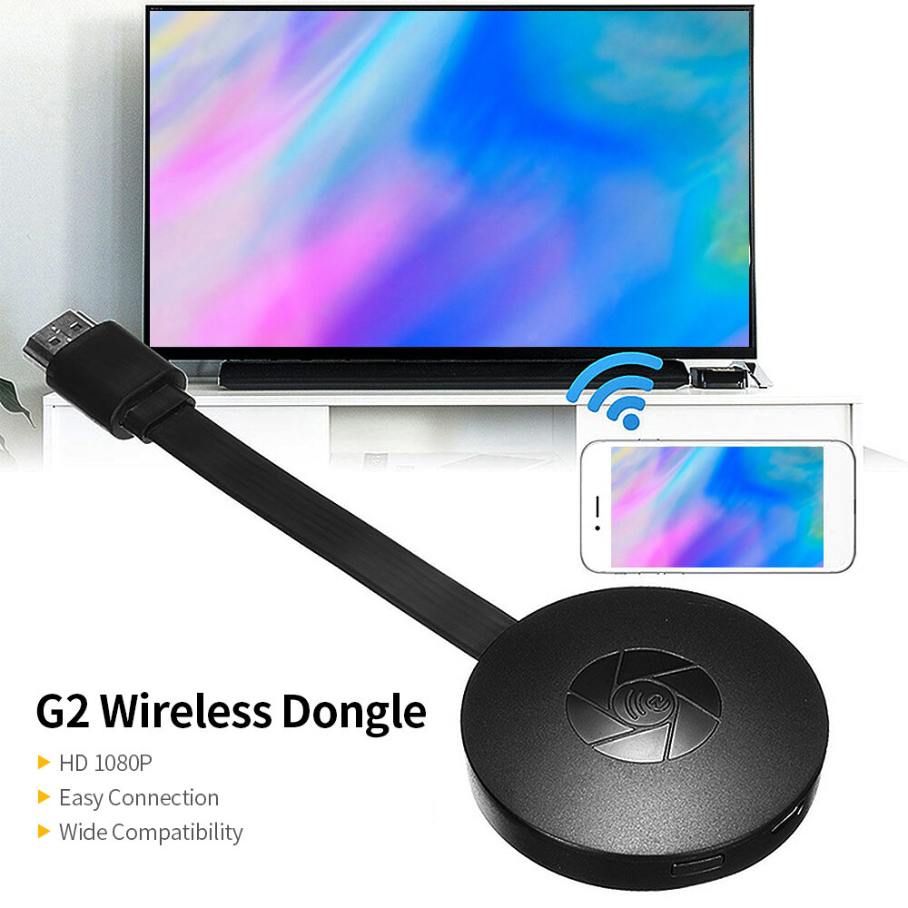 Беспроводной адаптер Wi-Fi Display, 1080P, поддержка AirPlay/Miracast/DLNA, для телефона/ноутбука/ТВ