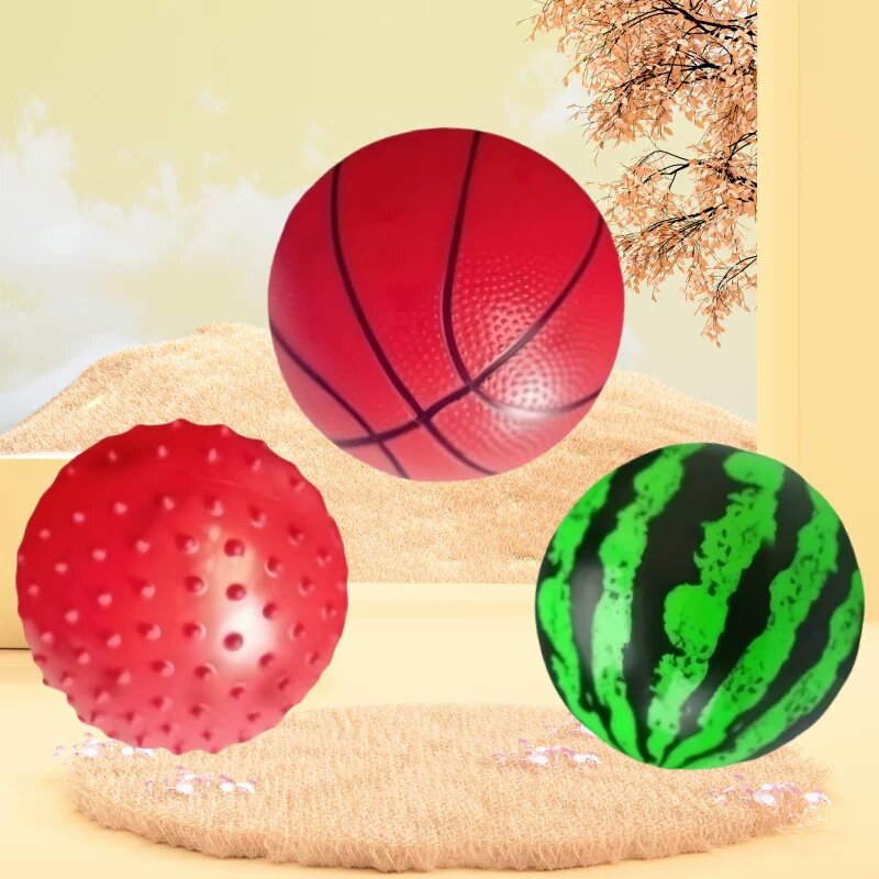 Новые детские футбольные игрушки, мяч-слэпбол, надувной мяч для детского сада, мяч-арбуз, радужный мяч, маленький