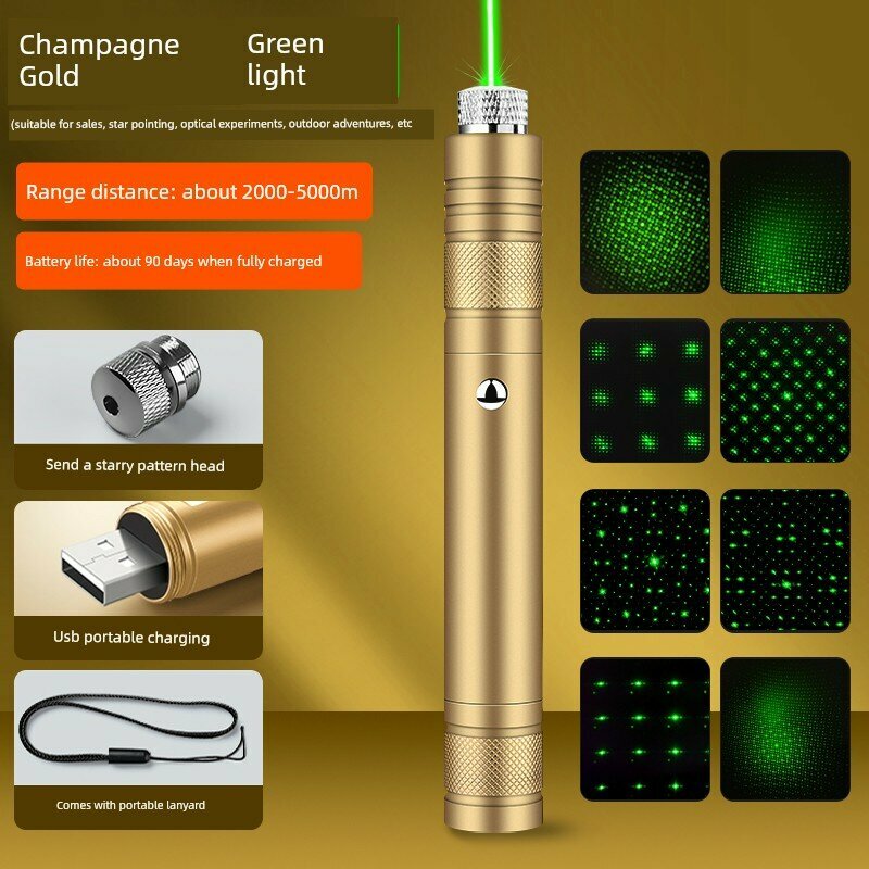 Лазерная указка, перезаряжаемая, дальнобойная, с мощным светом, инфракрасный фонарик, лазер, сверхмощный, зеленый свет,