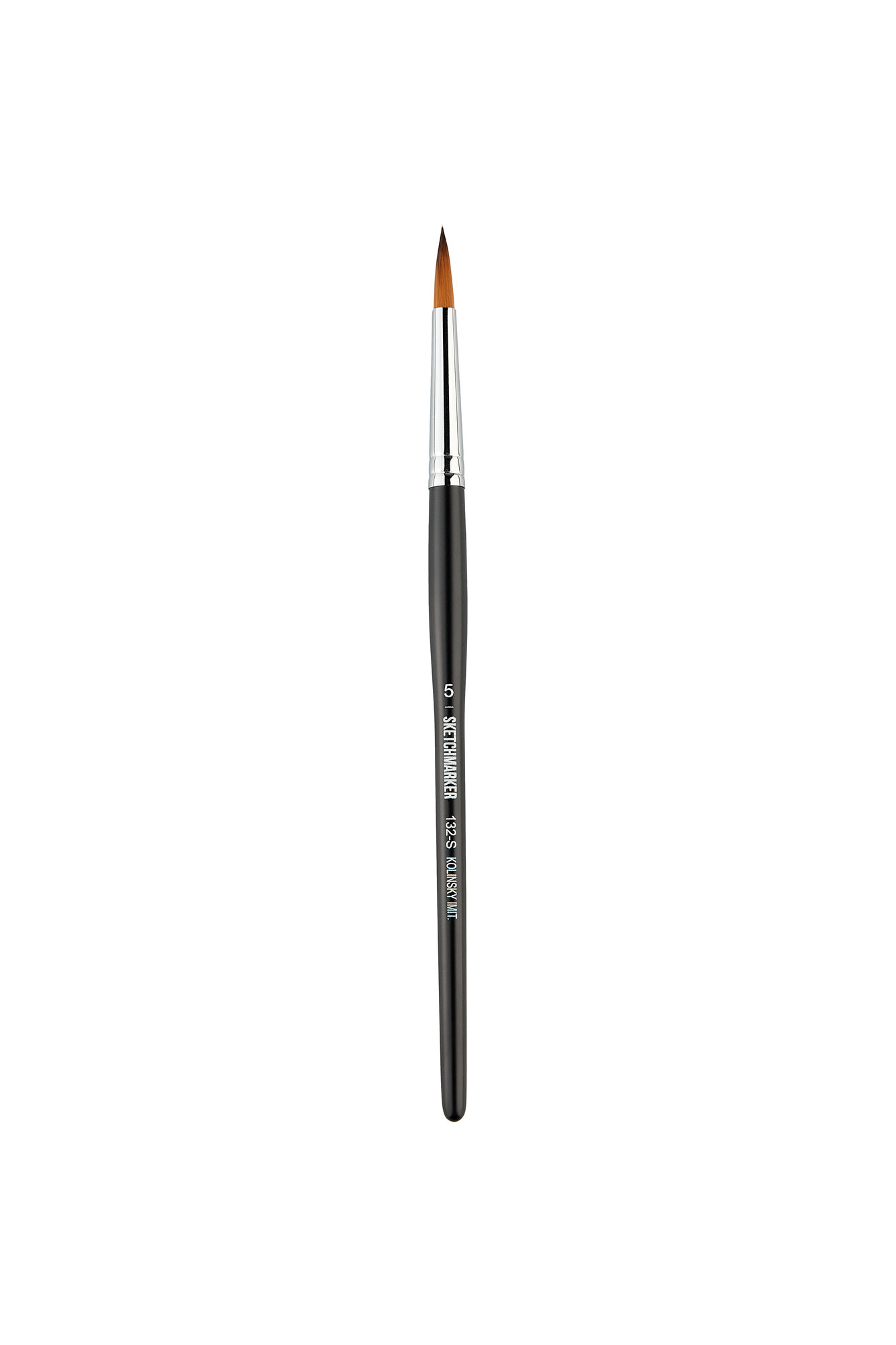 Кисть Sketchmarker Серия 132 синтетика под колонок круглая ручка короткая №5