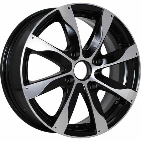 Колесный литой диск КиК Джемини-оригинал R15x6 4x100 ET37 CB60.1 Almaz_black