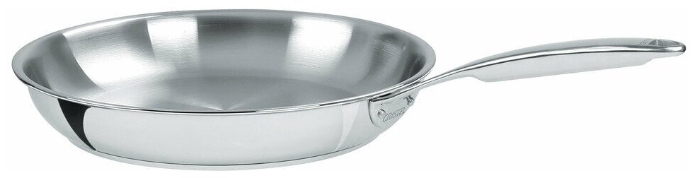 Сковорода из нержавеющей стали, диаметр 24 см, цвет стальной, Cristel, P24CPFT