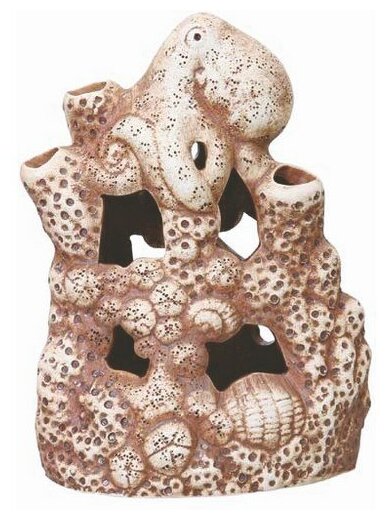 Декорация из светлой глины Орловская керамика Осьминог
