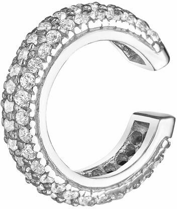 Серьги каффы, циркон