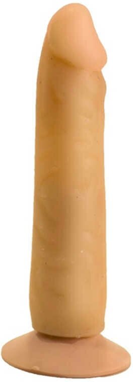 Фаллоимитатор Биоклон гладкий на присоске длина 19 см диаметр от 3 до 4 см телесный цвет ПВХ материал