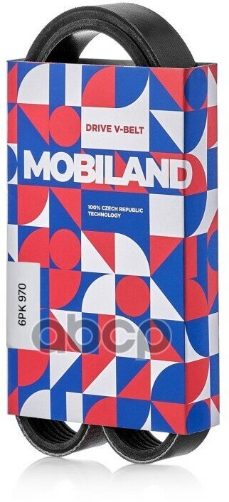 Ремень 6PK970 (EPDM) для а/м TOYOTA COROLLA седан (_E12_) MOBILAND арт. 501260970