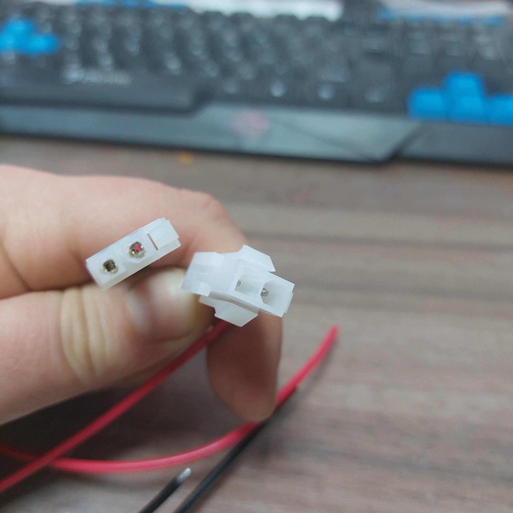 Разъем (штекер) 2 контакта автомобильный (мама+папа)