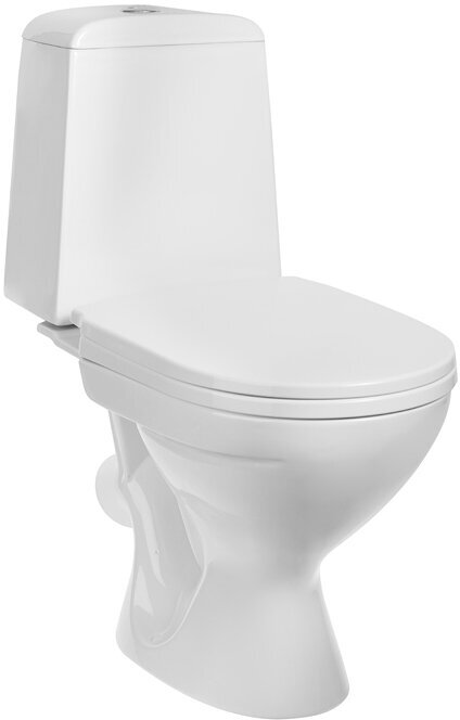 Унитаз-компакт Gesso Home de luxe W102 с косым выпуском с сиденьем пластик белый (9 012 357)