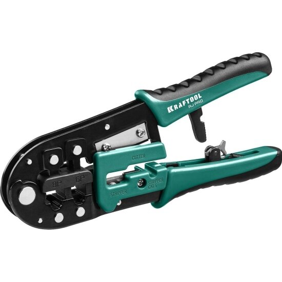 Кримпер Kraftool RJ-Pro универсальный, RJ45, RJ11/RJ12, 22698