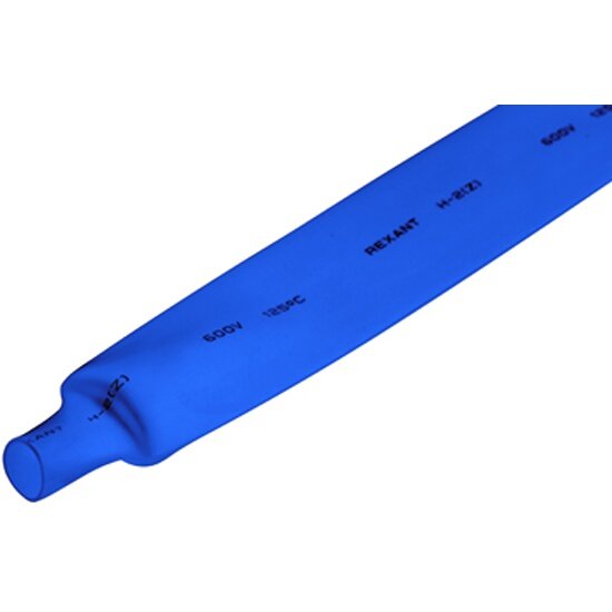 Термоусадочная трубка Rexant 20,0/10,0 мм синяя (10 шт. по 1 м.), 22-0006