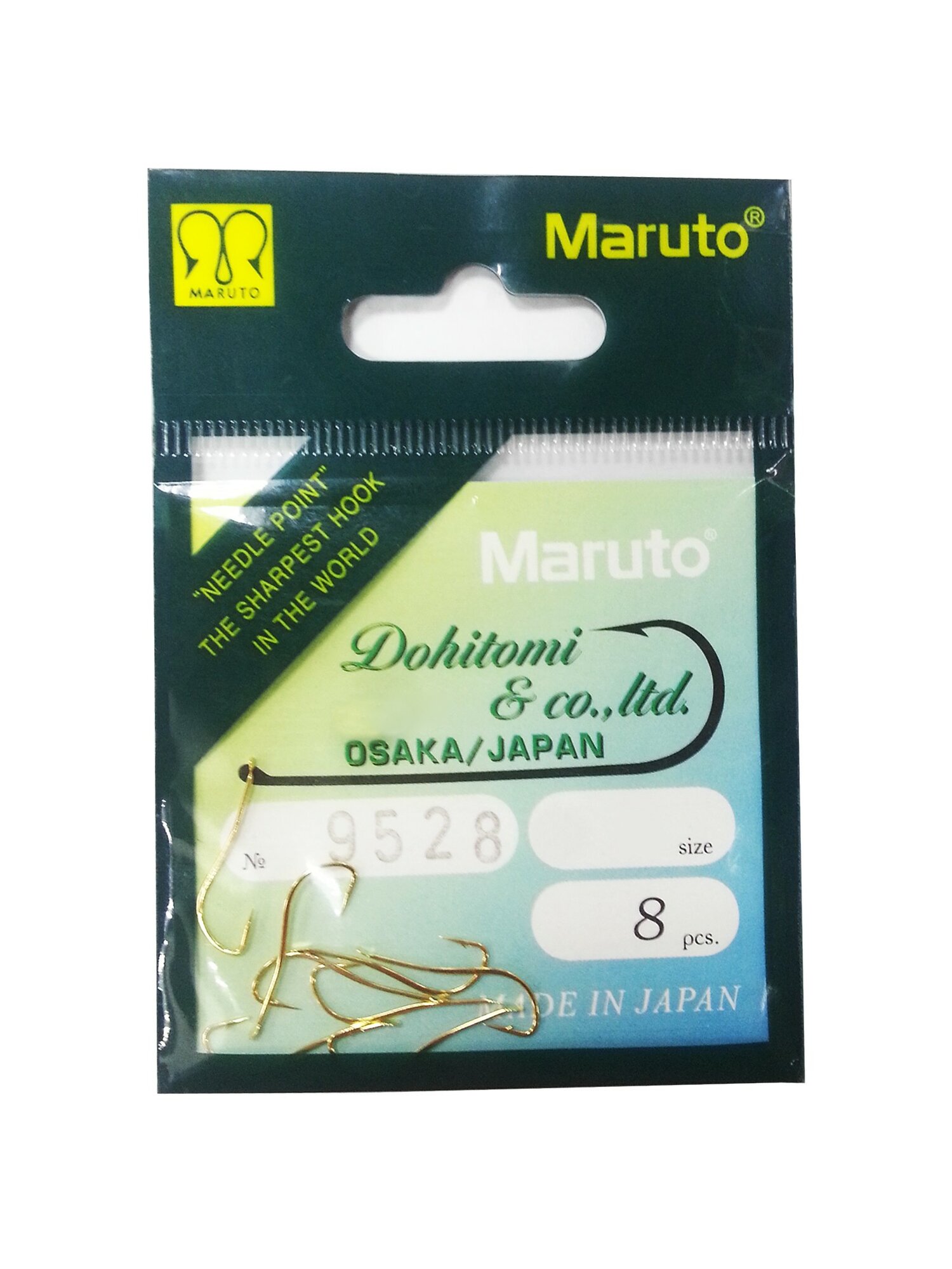 Maruto 9528 Go Крючки №10 8 шт - острые и надёжные для морской рыбалки высокого качества