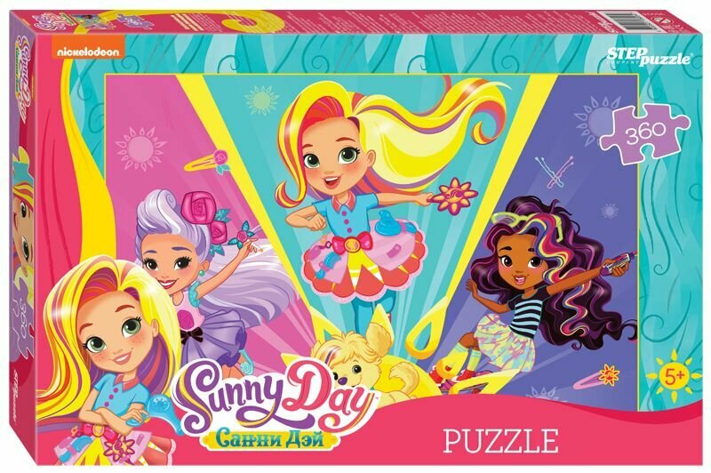 Детский пазл "Sunny Day", игра-головоломка паззл для детей, Step Puzzle, 360 деталей мозаики