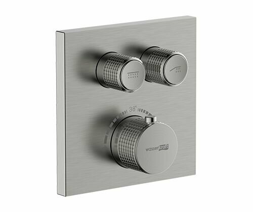 Термостатический смеситель для ванны и душа, никель, WasserKRAFT Wern 4248 Thermo