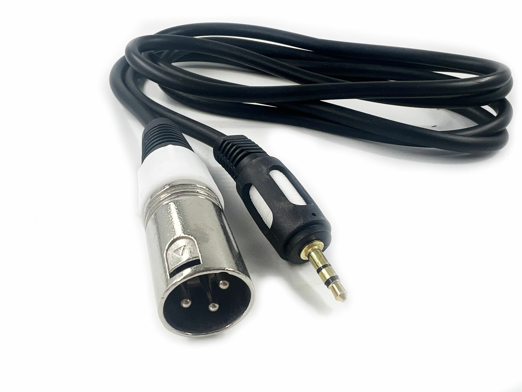 Кабель XLR штекер - Jack 3.5 мм штекер стерео "позолоченный" (1.5 метра)