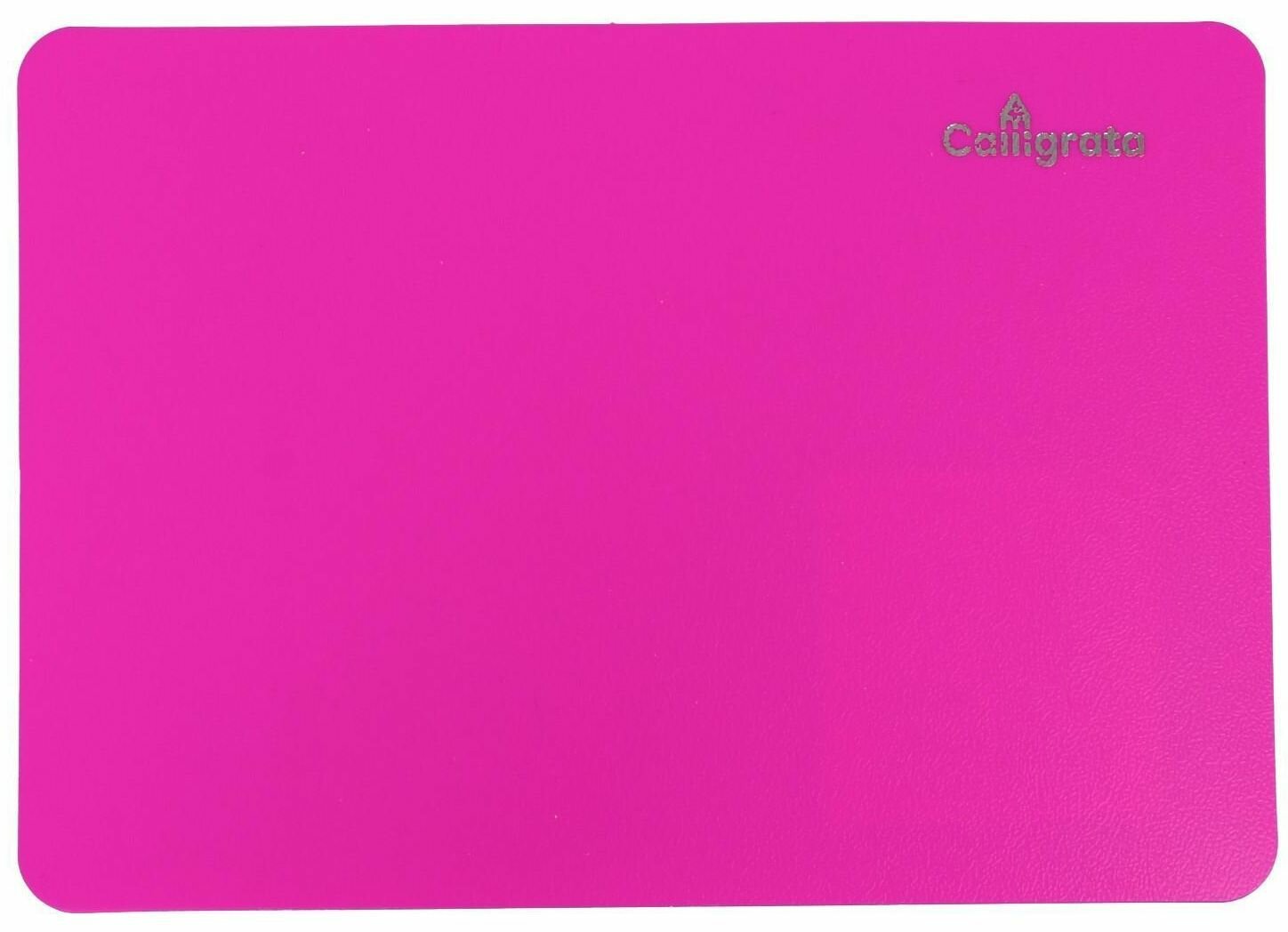 Доска для лепки из пластилина "Яркое творчество", пластиковый коврик для детского творчества, накладка на стол, А5, неон фуксия