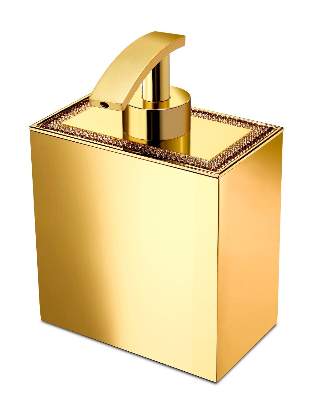 Дозатор для мыла настольный WINDISCH SHINE LIGHT 90531O золото/swarovski 60х100 h150