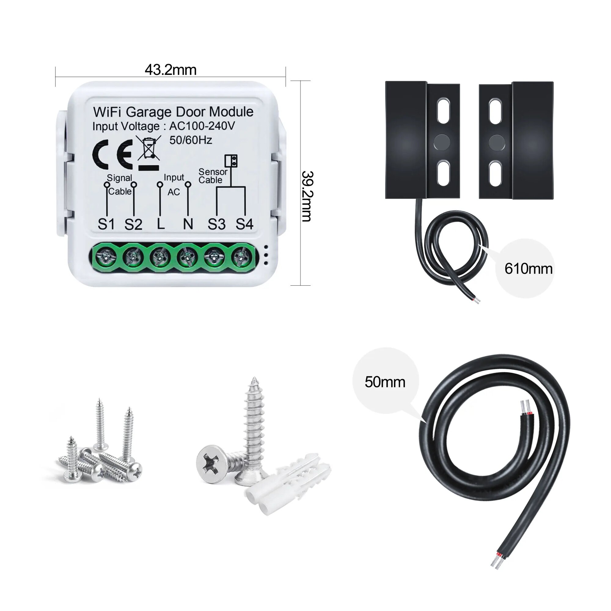 GIRIER Tuya Умный контроллер для гаражных ворот