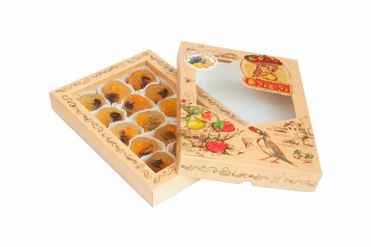 Мармелад "Мармеладная сказка", натуральный, 500г, чернослив/курага/грецкий орех