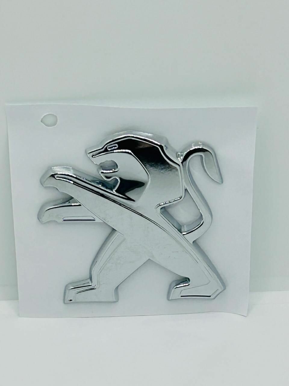 Эмблема PEUGEOT 70мм/75мм /металл/ Хром