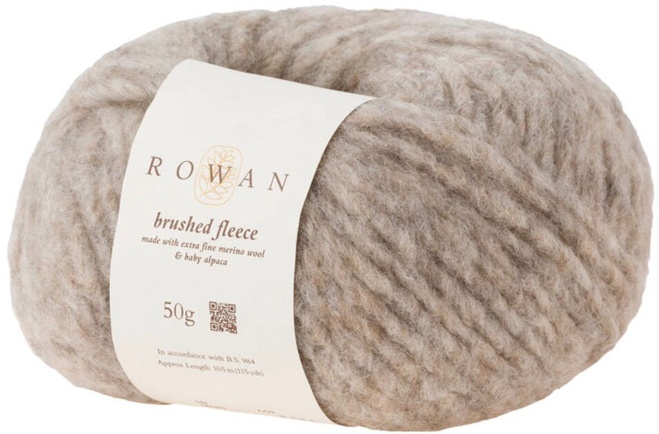 Brushed Fleece /Брашт Флис/ пряжа Rowan, 9802176 (263, cairn (пирамида из камней), бежевый)