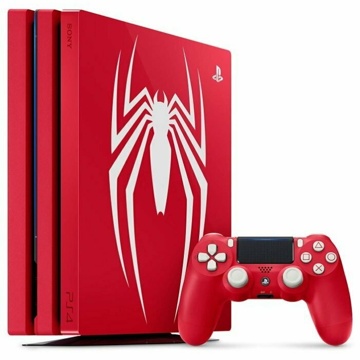 Игровая приставка Sony PlayStation 4 Pro 1000 ГБ HDD, Marvel Spider-Man Limited Edition