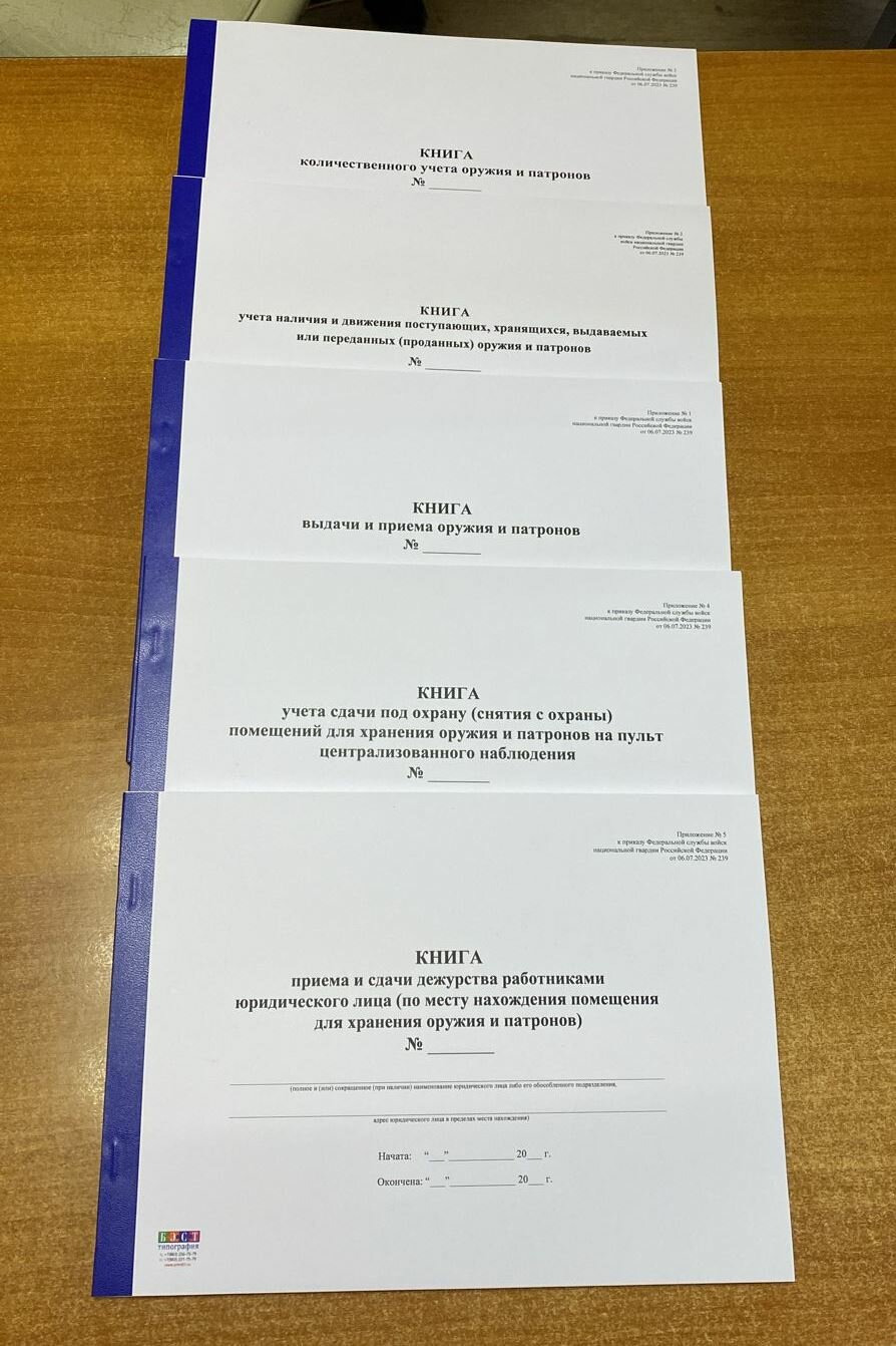 Комплект из 5 книг по Приказу № 239 от 6.07.2023, Приложение 1, 2, 3, 4, 5