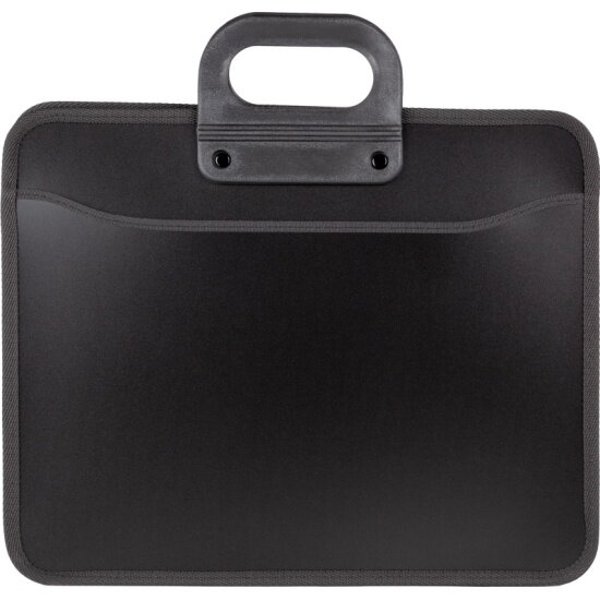 Папка-портфель Комус пластик/нейлон 3 отделения, А4