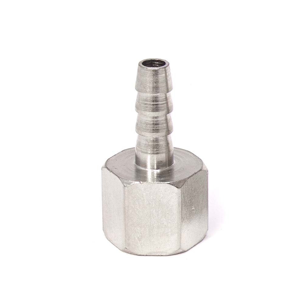 Штуцер ёлочка с резьбой SH-E6-1/4F для работы с жатым воздухом и жидкостями, Арт. 7730