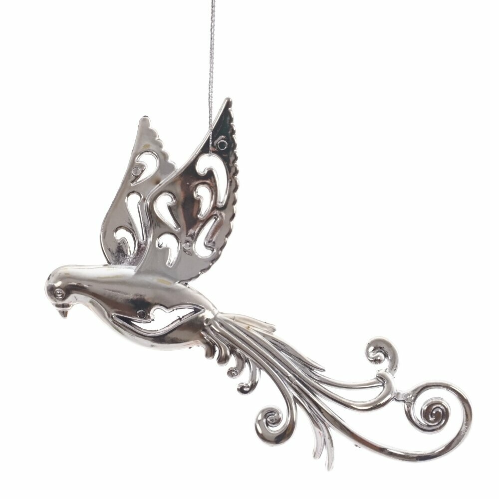 Елочная игрушка Птичка, 9,5х1,5х15,5 см KSM-808029