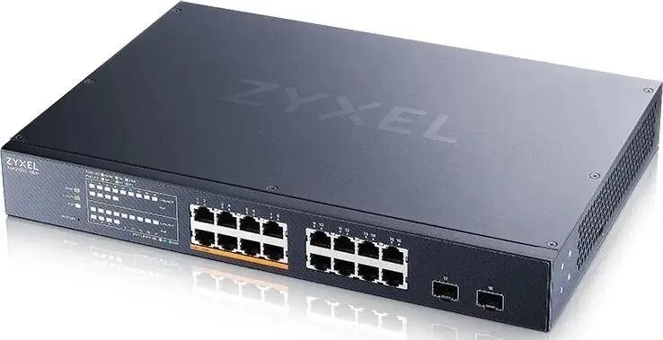 Коммутатор Zyxel NebulaFlex XMG1915-18EP-EU0101F 16x2.5Гбит/с 2SFP+ 8PoE++ 180W управляемый