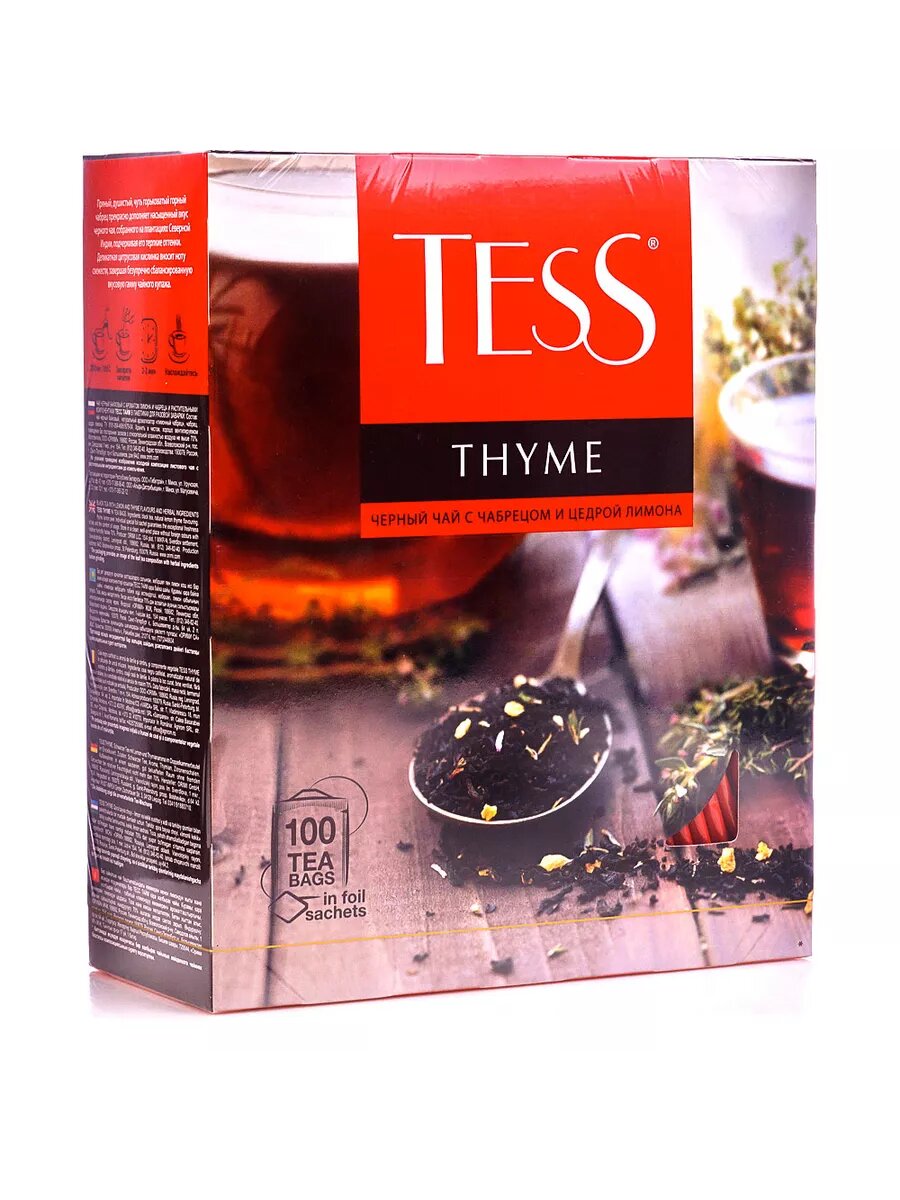 Чай Tess Thyme чёрный 100пак