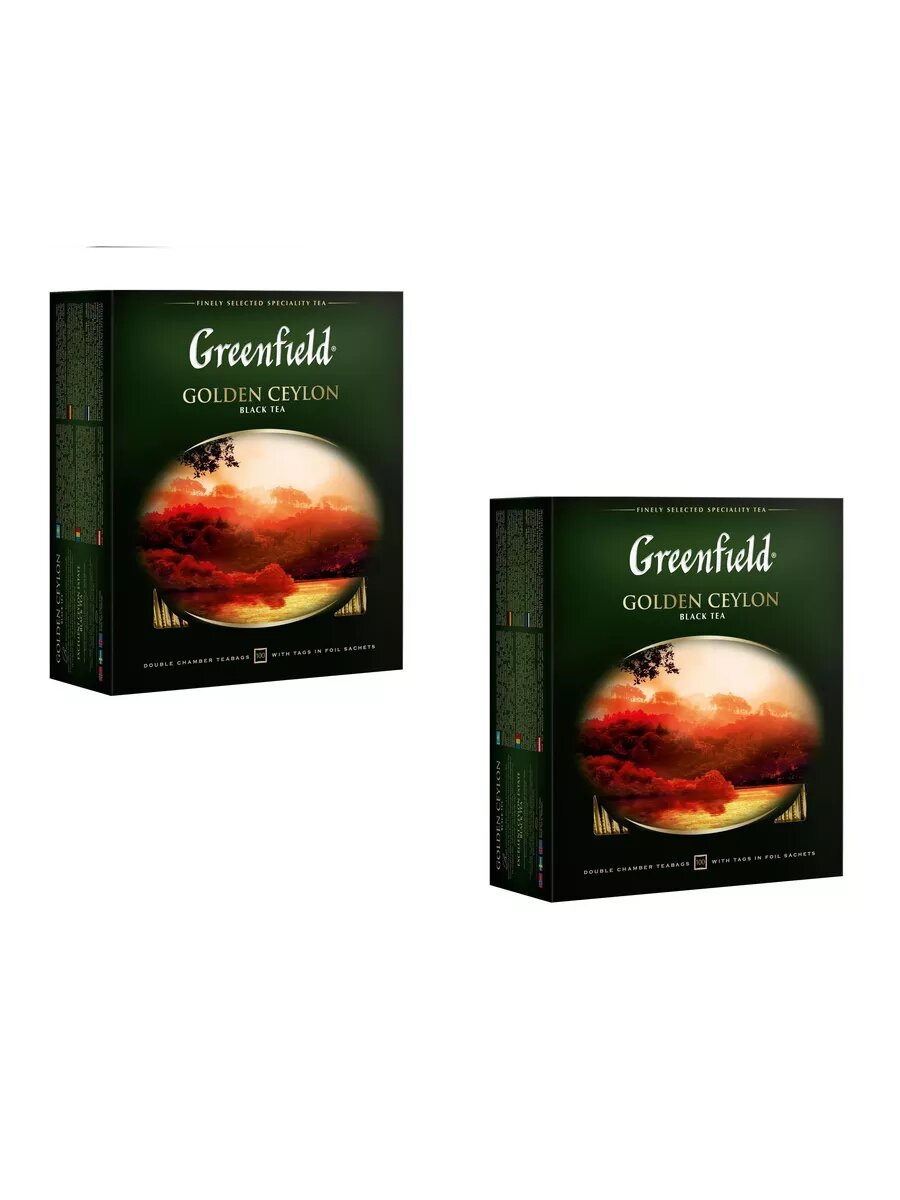 Greenfield. Чай черный Golden Ceylon, в пакетиках, 100па 2шт