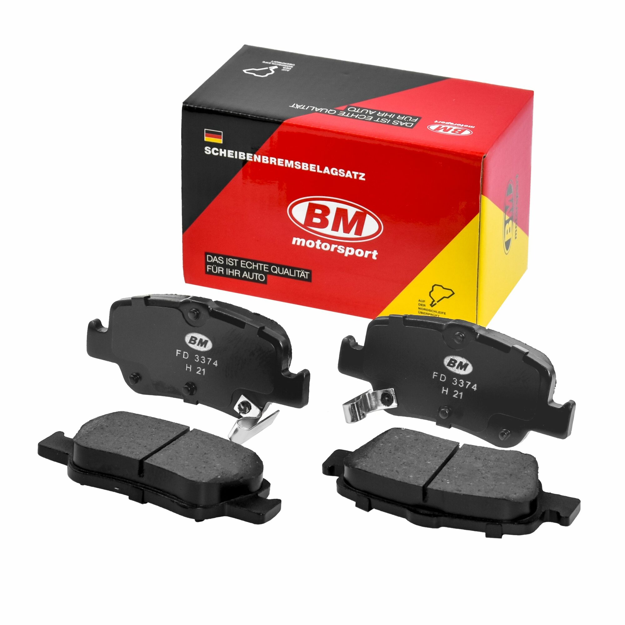 Тормозные колодки дисковые задние BM FD3374 для а/м Toyota, Lexus, Hyundai