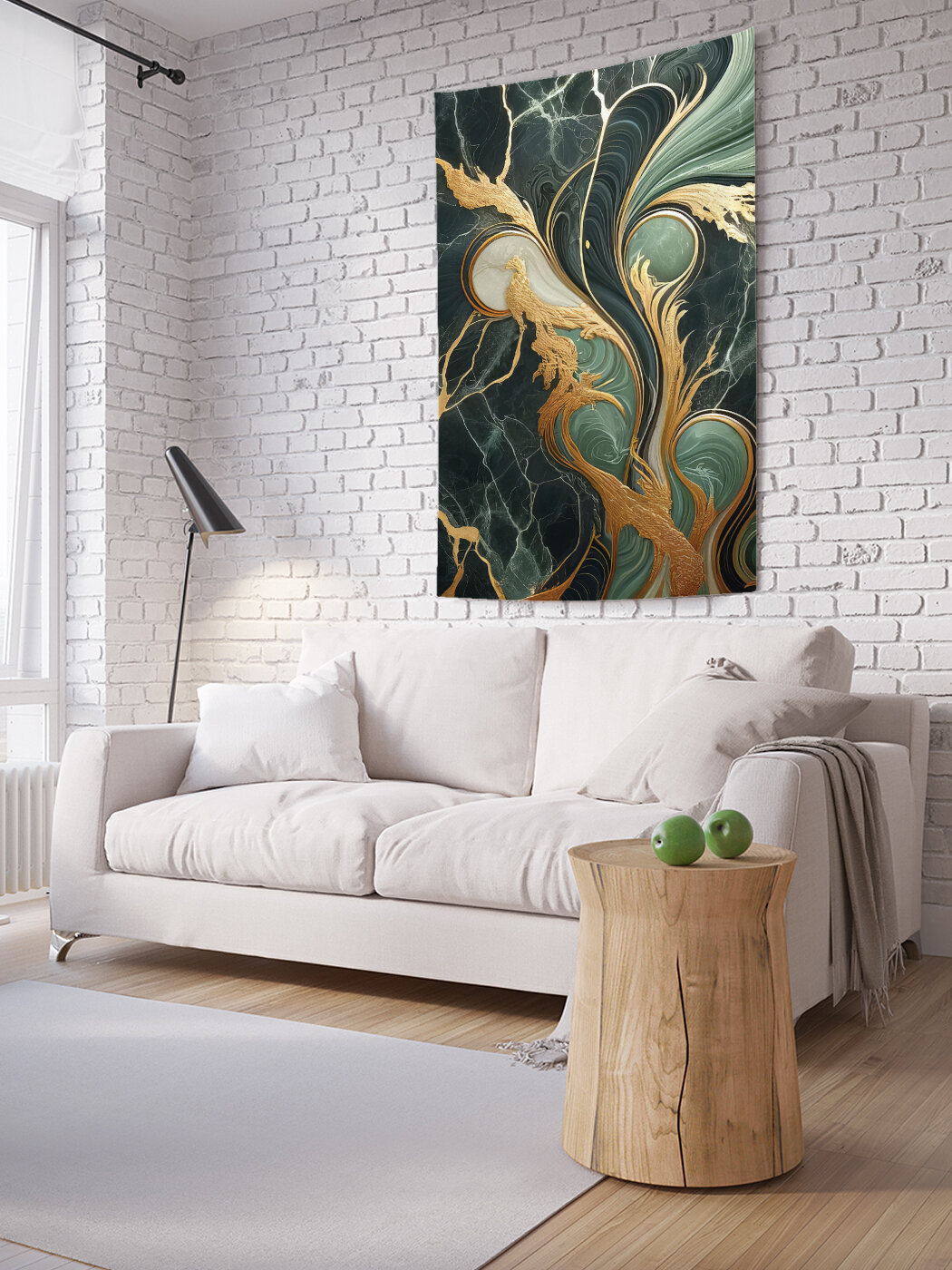 Постер на стену тканевый вертикальный "Живописные разводы", 100х150 см , JoyArty