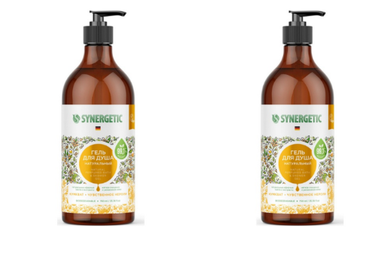 Гель для душа SYNERGETIC Кумкват и чувственное нероли, 750 мл, 2 шт