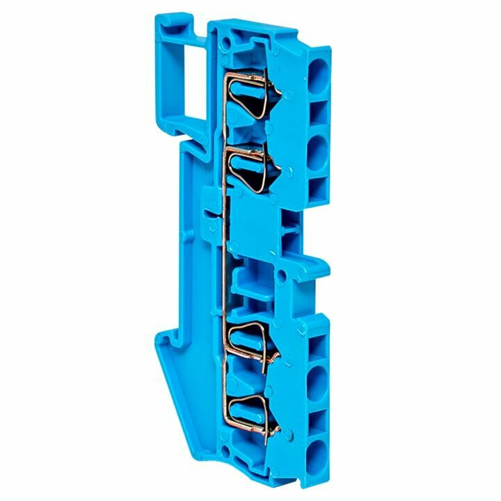 Колодка клеммная пружинная JXB-ST-2.5 31А 4 вывода синяя EKF PROxima - упак. (60 шт)