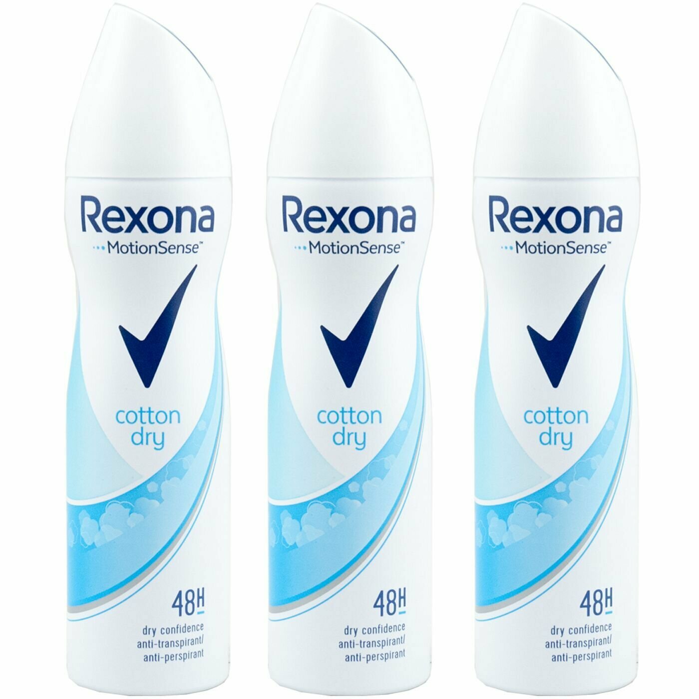 Антиперспирант-дезодорант спрей Rexona Cotton 3 шт х 200 мл