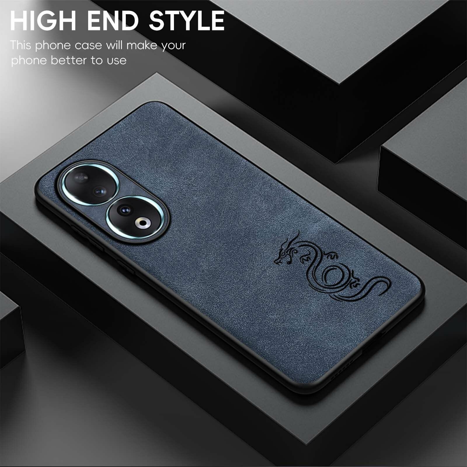 Чехол на Honor 90 / Хонор 90) Роскошная кожа противоударный с защитой камеры