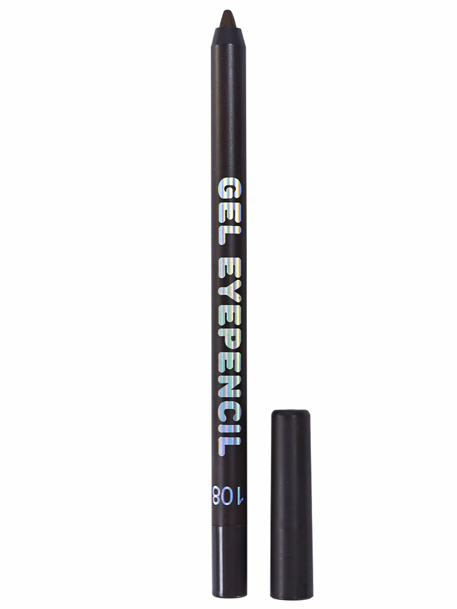 Карандаш для глаз Farres гелевый матовый, тон 108 тёмный шоколад